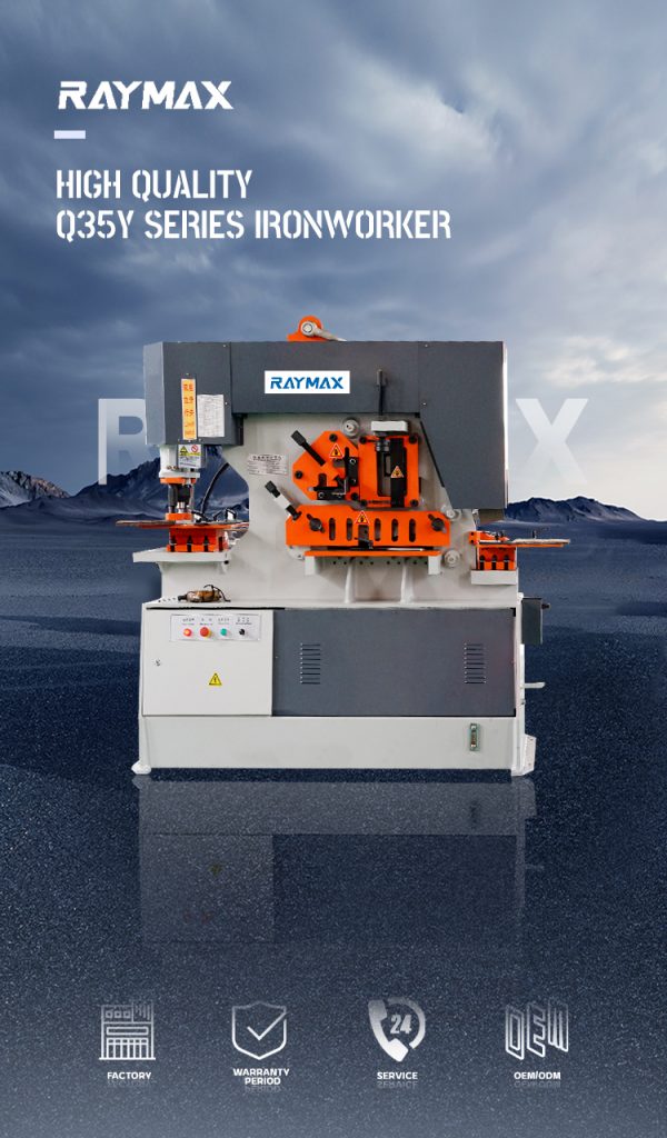 Hydraulic Ironworker Shearing Punching Bending And Notching Machine - RAYMAX Videos