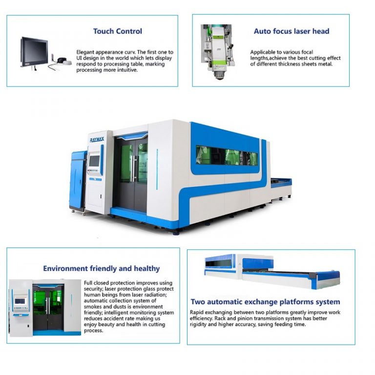 Industrial 1000 Watt Laser Cutting Machine For Stainless Steel - RAYMAX ...